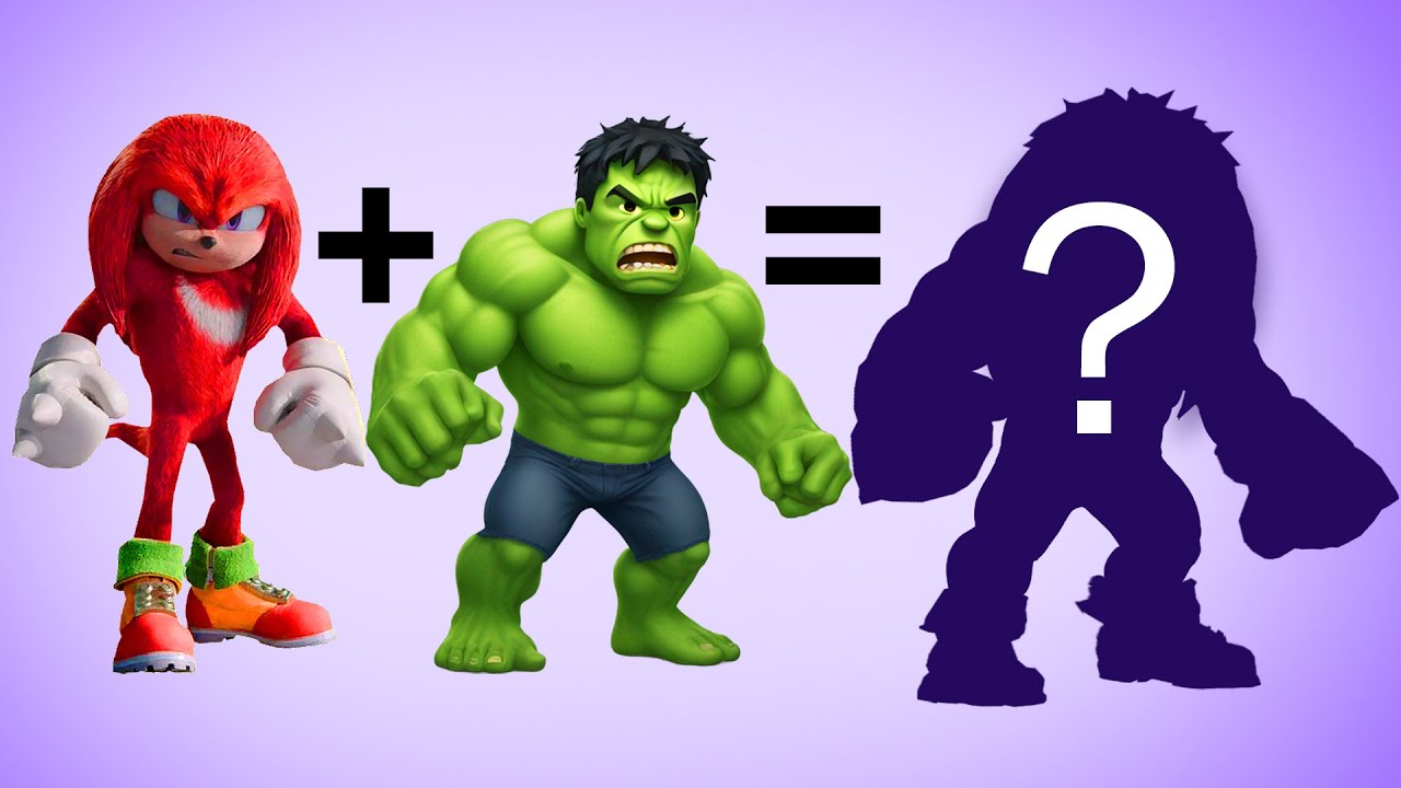 Knuckles the Echidna Fusion with Incredible Hulk - Sonic x Marvel Fan Art Tutorial!