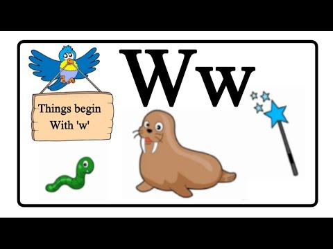 letter w words for kids /words start with letter w