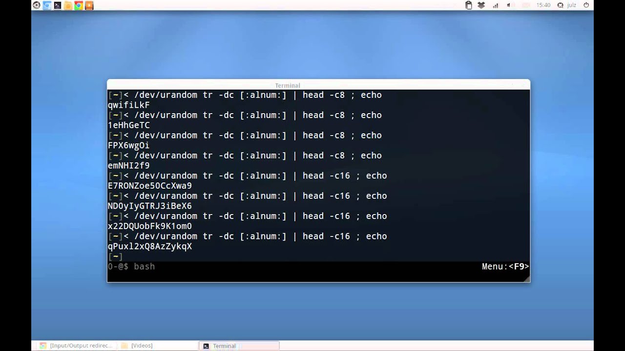 Generate a random string in linux