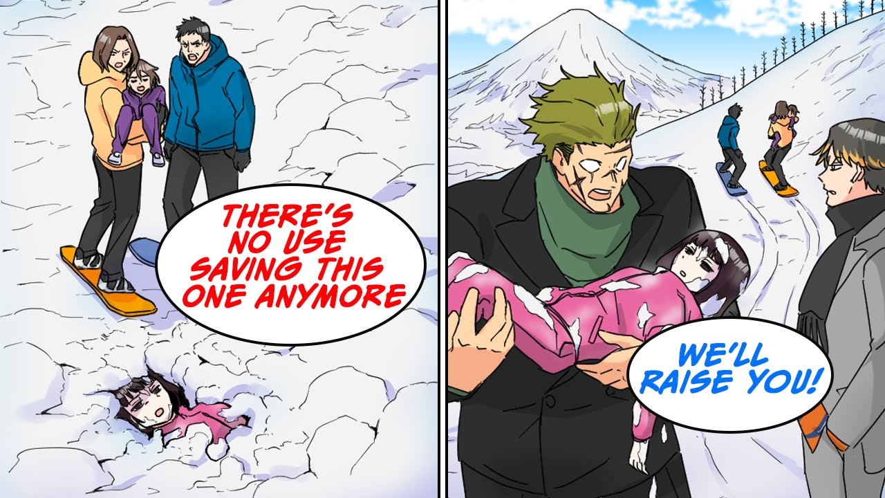 We got caught in an avalanche while snowboarding, but my parents saved my little sister [Manga Dub]
