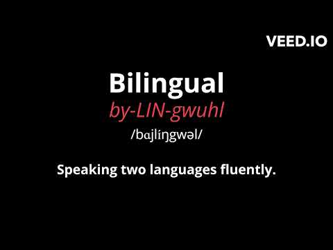 How to Pronounce Bilingual