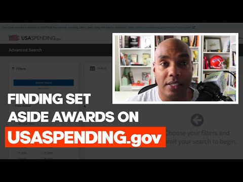 Finding set aside awards on USAspending.gov - Eric Coffie