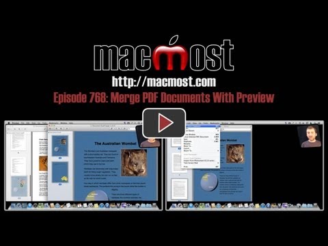 Merge PDF Documents With Preview (MacMost Now 768)