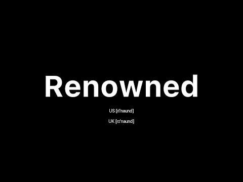 How to Pronounce Renowned: 🇺🇸 American English vs. 🇬🇧 British English