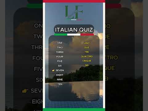 Try to translate these 10 numbers to italian! ๐ฎ๐น Remember to write your score!
