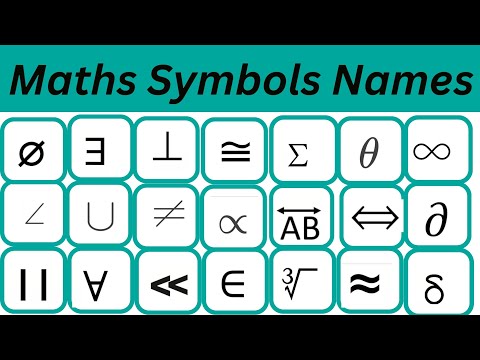 60 Mathematics symbols names | Math symbols names | Mathematical Symbols list
