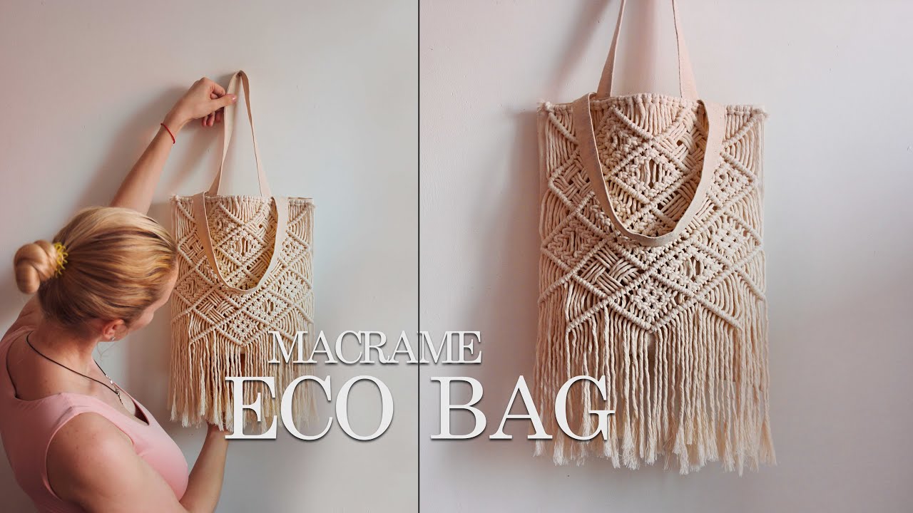 DIY: Macrame Eco-bag Tutorial / Macrame patch