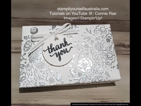 Stampin' Up! with Connie-Rae: Stunning Embossed Tic Tac Favour Box
