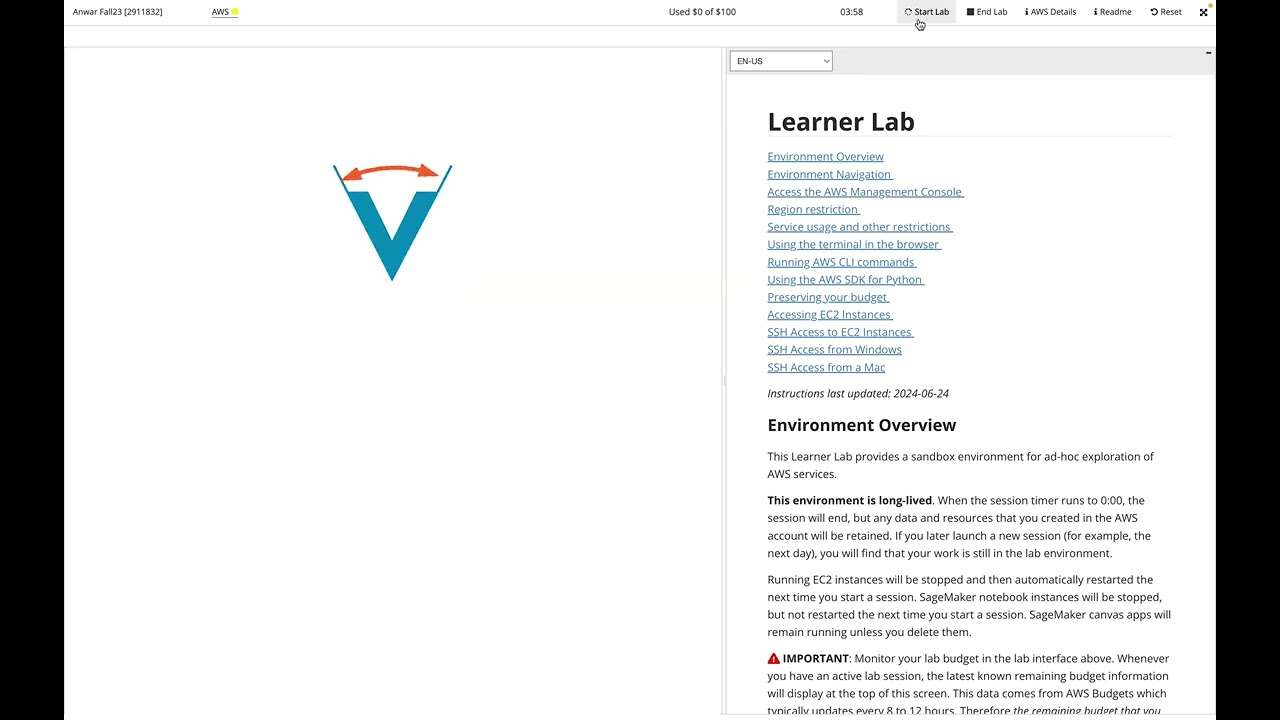 Getting Started with AWS Learner Lab a Tutorial