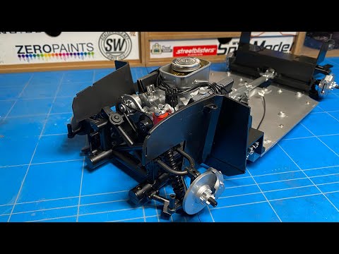 Building a 1 to 8th Scale Shelby 427 SC Cobra From Agora Models Part 2 The Chassis