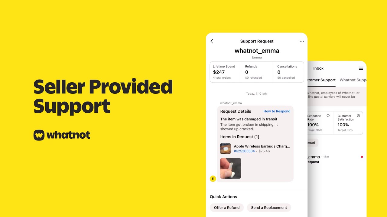 Seller Provided Support