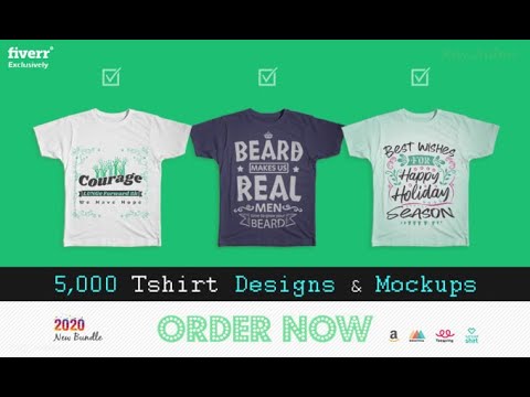 I will send 5k tshirt design templates and mockups