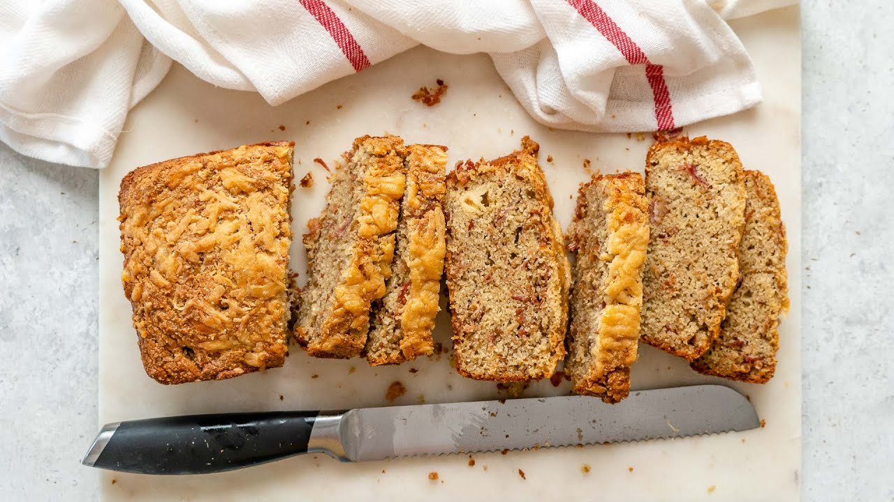 Keto Cheesy Bacon Bread Recipe