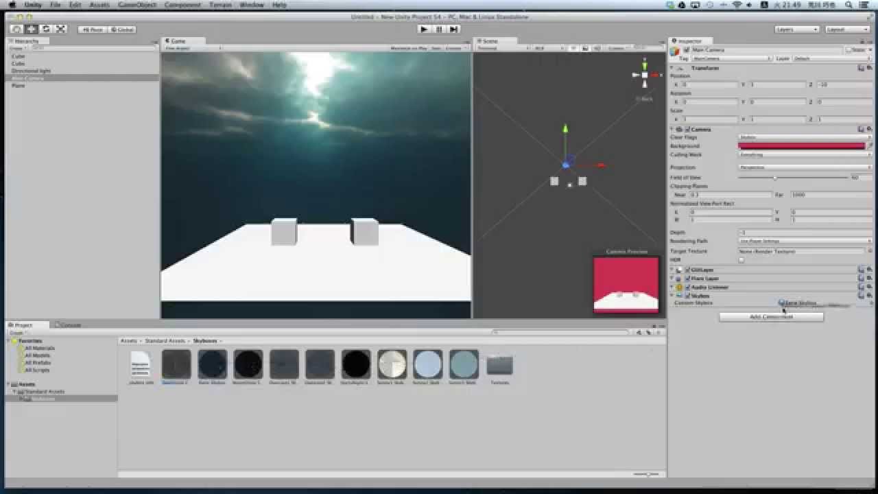 Unity : Basic Function Main Camera