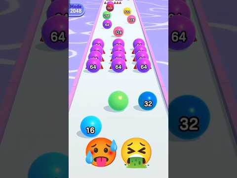 🤯🥶 #ballrun2048 #games #amazingrun #funnyclips #gaming #goingballsfastrunnergameplay #shorts