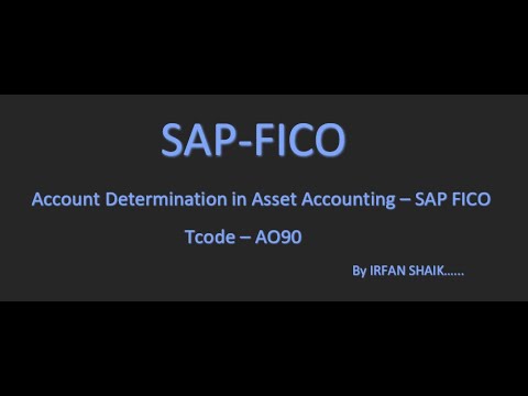 Account Determination in Asset Accounting - AO90