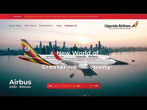 Uganda Airlines Website Concept