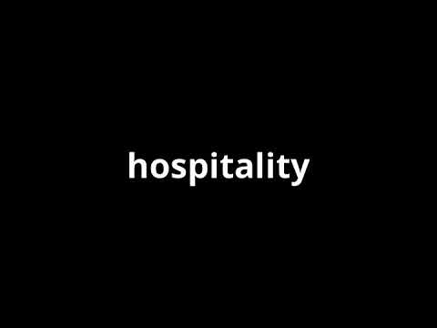 what is the meaning of hospitality