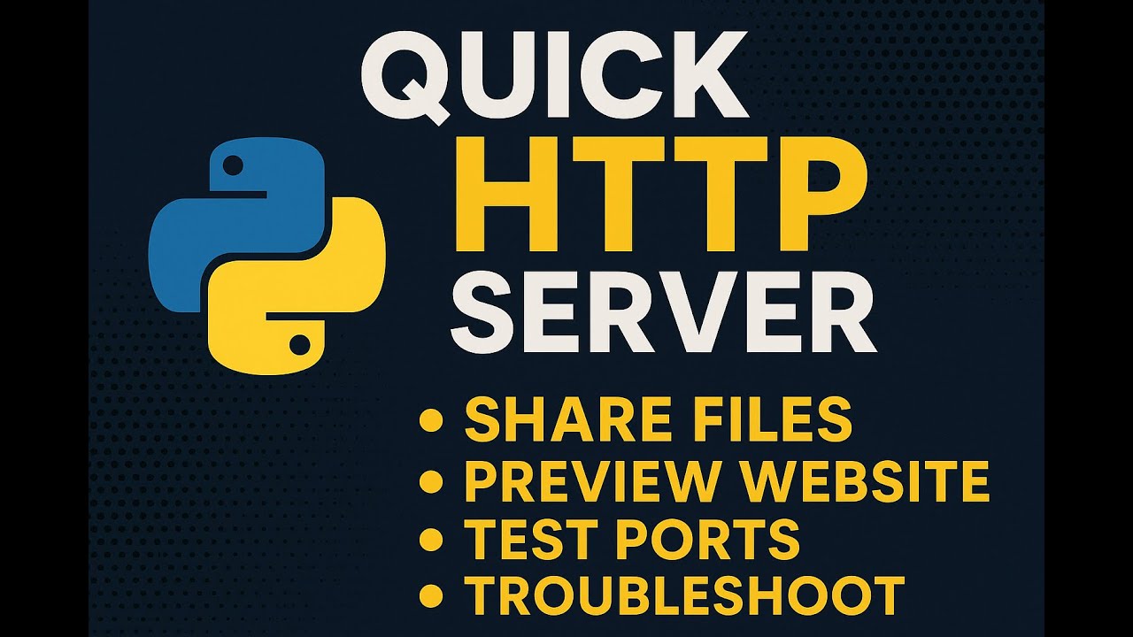 Python http.server Tutorial | Quick File Sharing & Port Testing