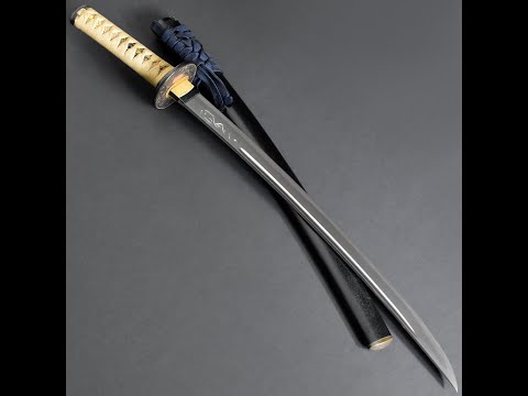 03314 ANTIQUE NIHONTO JAPANESE KATANA SWORD WAKIZASHI KUNITSUGU 國次 signed w/KOSHIRAE and SHIRASAYA