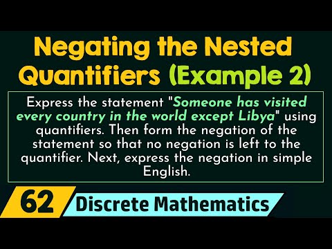 Learn Negating the Nested Quantifiers Example 2 - Mind Luster
