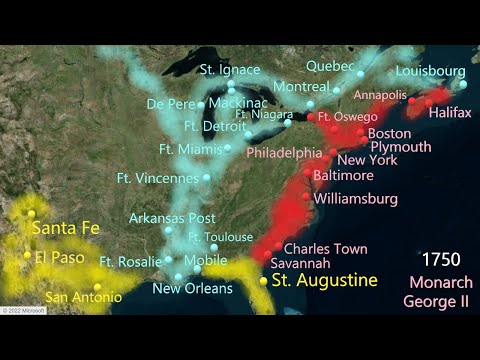 Thirteen Colonies, 1700-1750 | Britain, France & Spain | North American colonies | US history