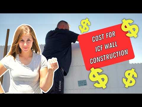 How much does a DIY ICF wall cost for a 2,400 sqft house?