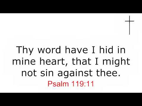Bible Memory Verse: Memorize Psalm 119:11 (KJV) Under 3 Minutes