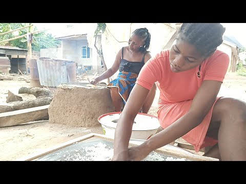 How We Process Cassava To Garri Locally In My Village || African Village Life