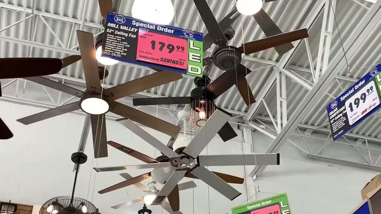 Ceiling Fans at Menards (5/17/22)