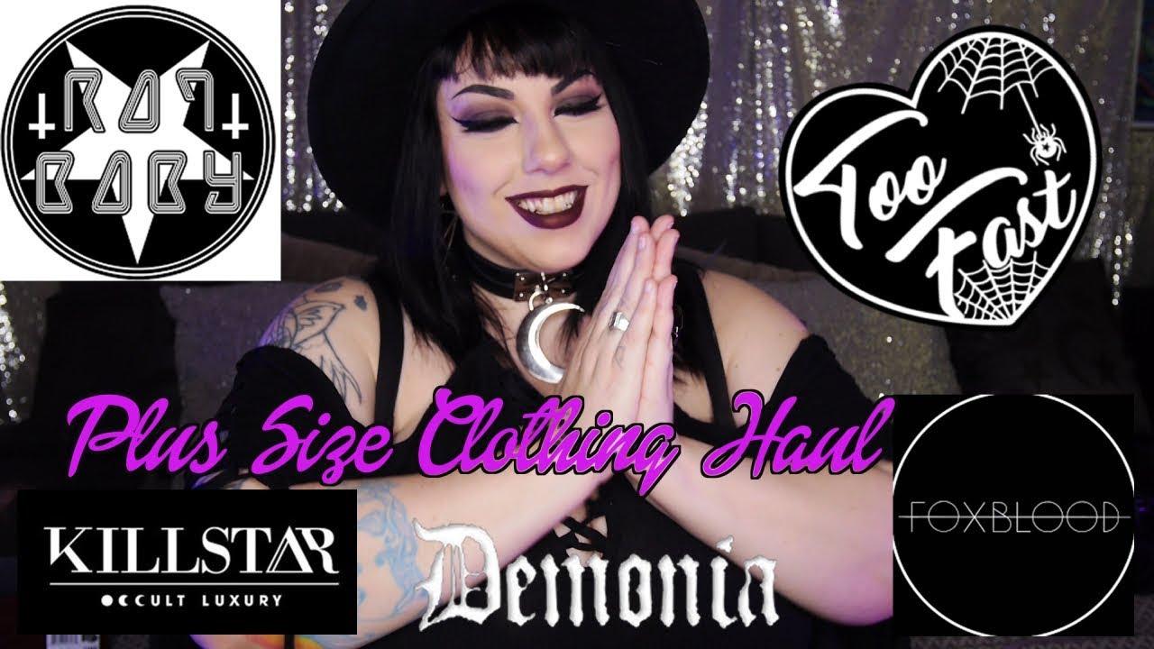 Plus Size Goth Clothing Haul and Try-On