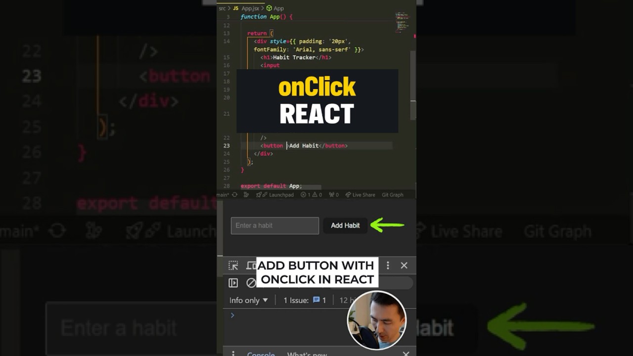 Handling Click Events in React