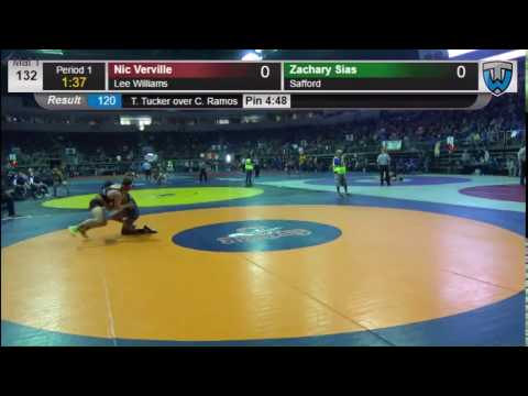 Nic Verville moves on at the Arizona state meet with a nasty neckwrench