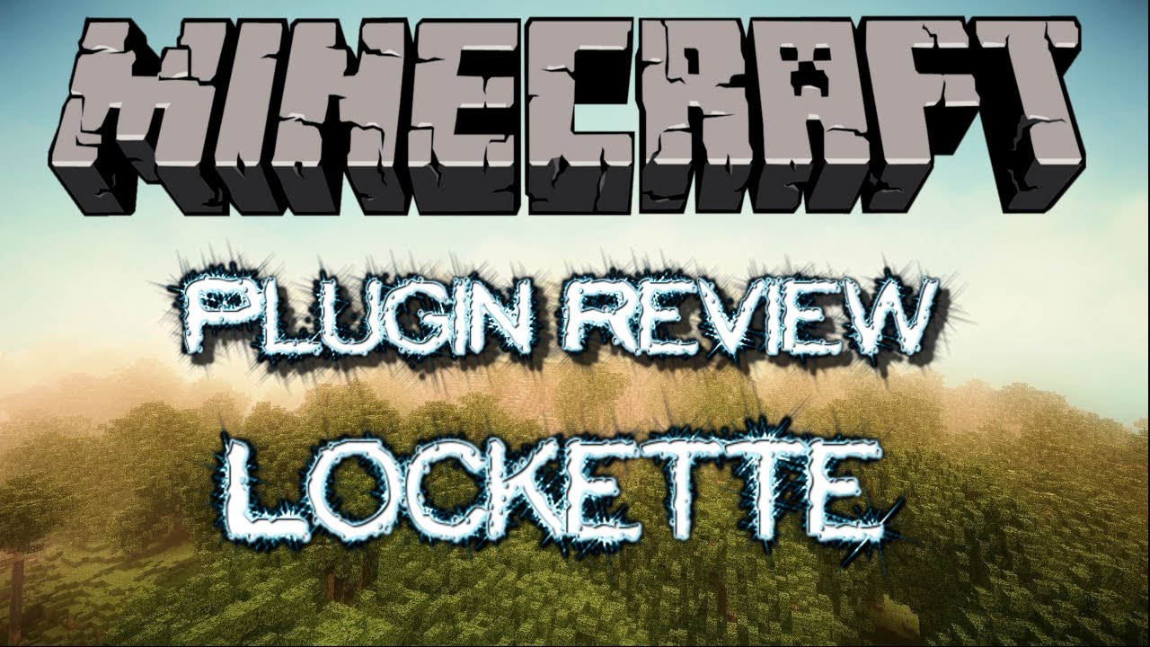 Minecraft Plugin Tutorial- Lockette