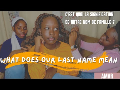 La signification de notre nom de famille “AMAR”|| The meaning of our last name “AMAR” ✨✨✨