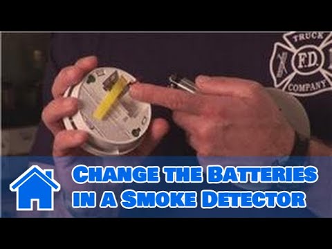 Home Safety Tips : How to Change the Batteries in a Smoke Detector