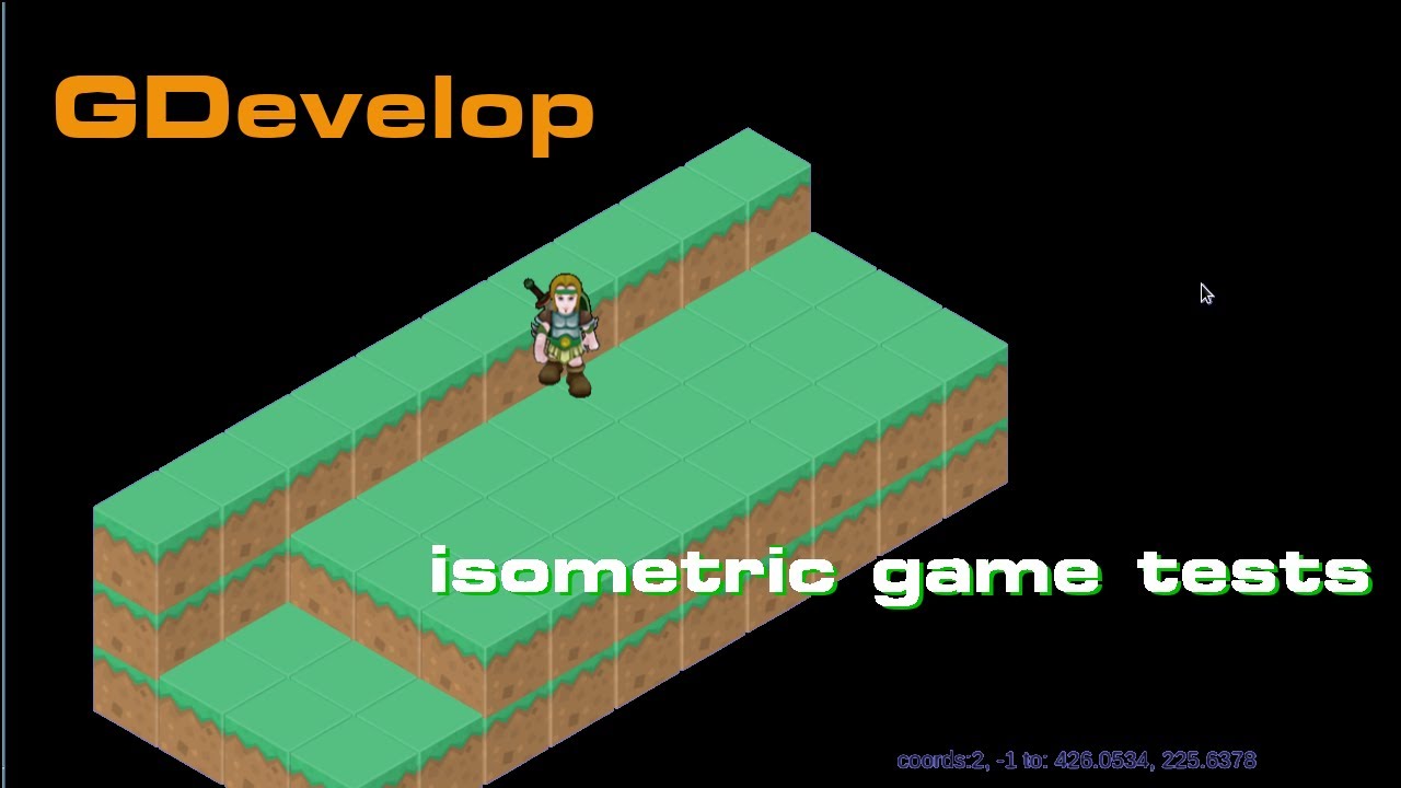 GDevelop isometric game tests