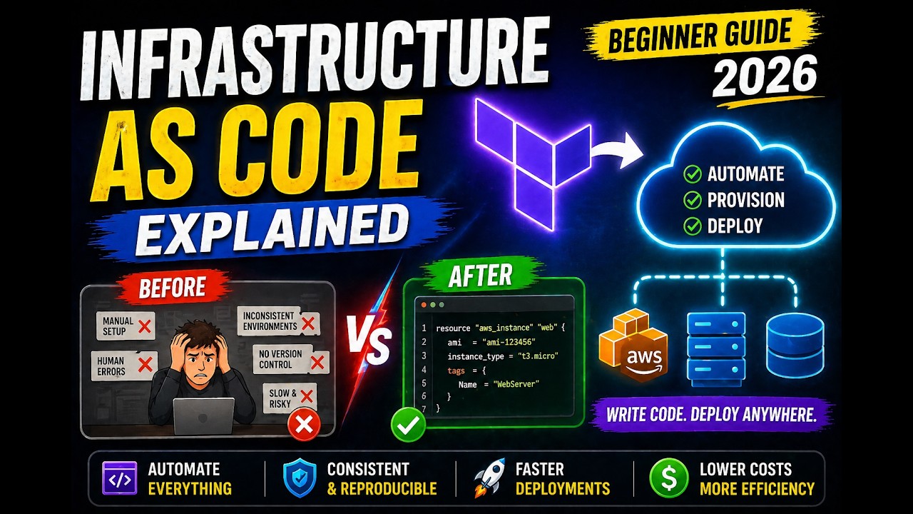 Infrastructure as Code Explained | Terraform, Automation & DevOps Basics (Beginner Guide 2026)