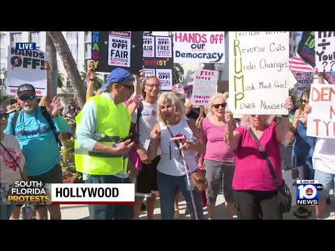 South Floridians join national protests against Trump