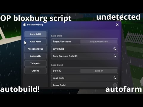 The BEST bloxburg script 2025, Pluto, op autobuild, autofarm, undetected