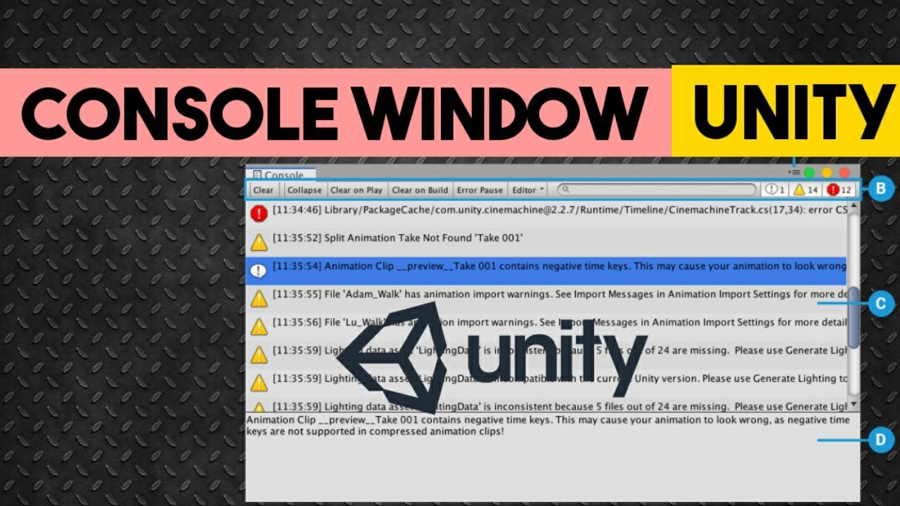 Console Window In Unity - How to use?  - Debugging