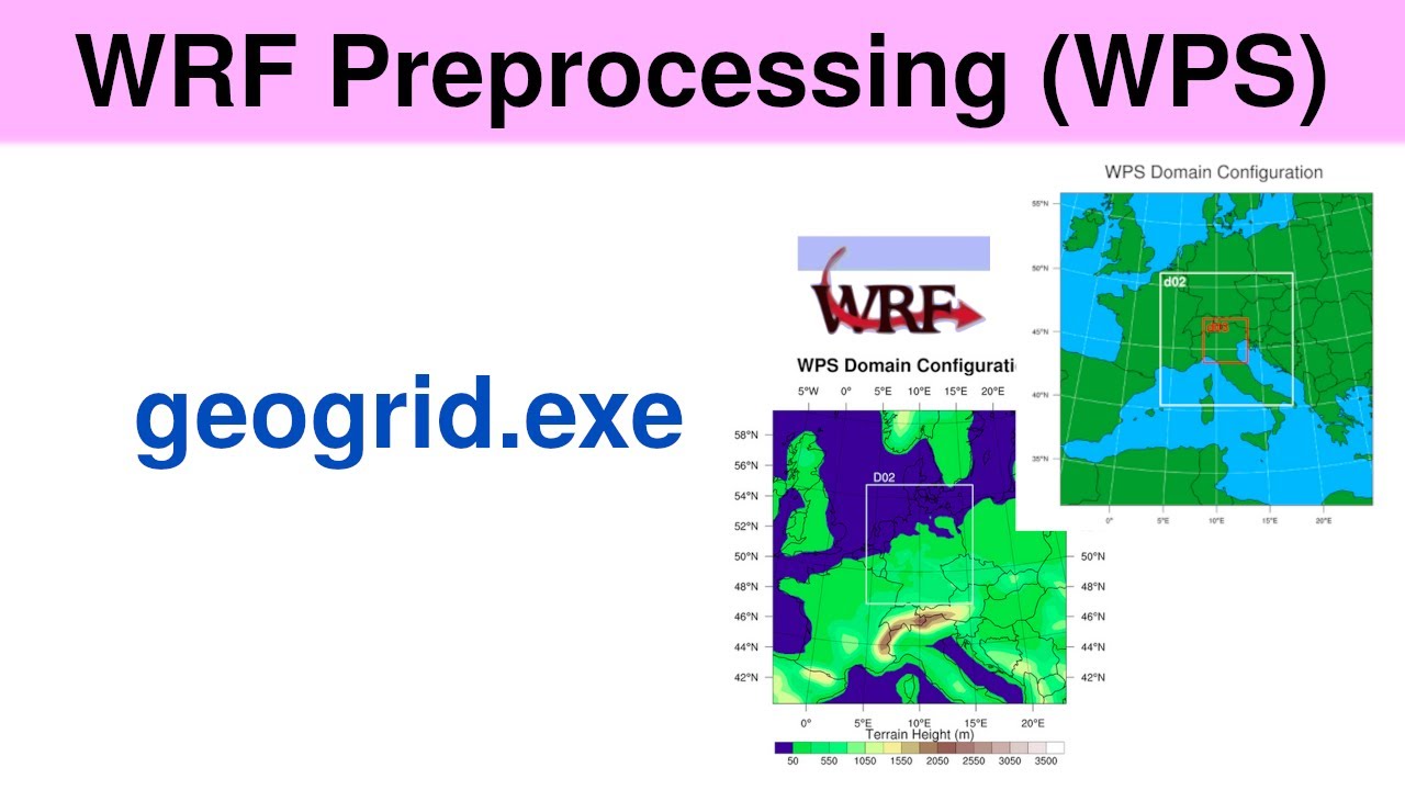 WRF preprocessing (WPS): geogrid.exe