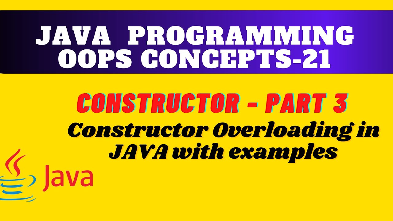 Constructor Overloading in java  || What is Constructor and Constructor Overloading || #Constructor