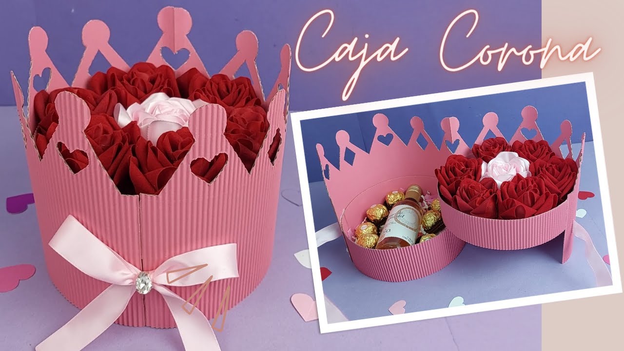 Detalle caja corona doble nivel para el día de las madres || accesible #diadelasmadres