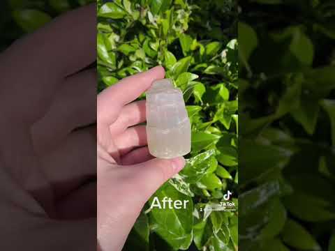 Putting Selenite in water for a week!!