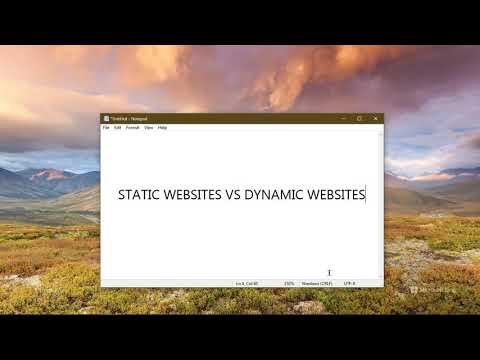 Static VS Dynamic Websites (English) | What are Static Websites? | What are Dynamic Websites?