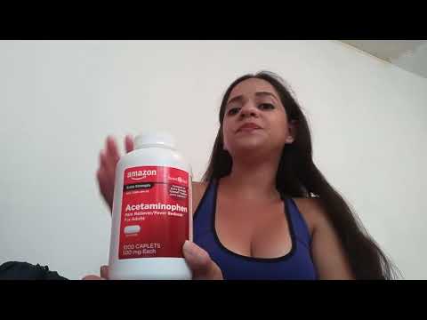 In Hand Review of Amazon Basic Care Extra Strength Pain Relief Acetaminophen 500 mg
