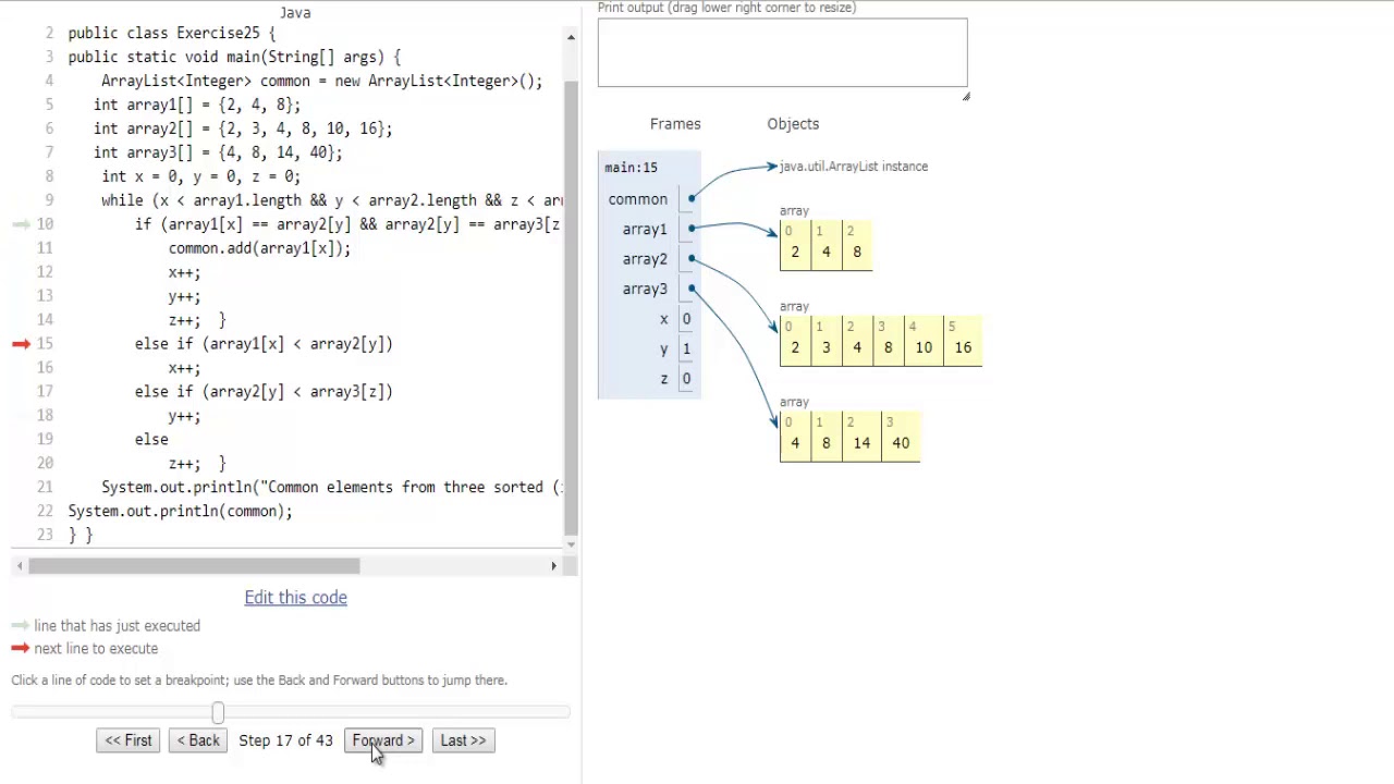 w3resource.com: Java Array Exercise-25