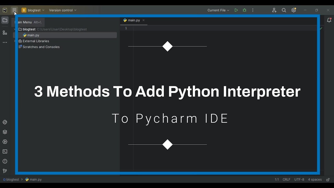 3 Methods To Add Python Interpreter To Pycharm / invalid python interpreter selected project pycharm