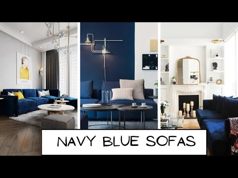 Navy Blue Sofas For A Cool, Elegant Room | Home Decor | And Then There Was Style